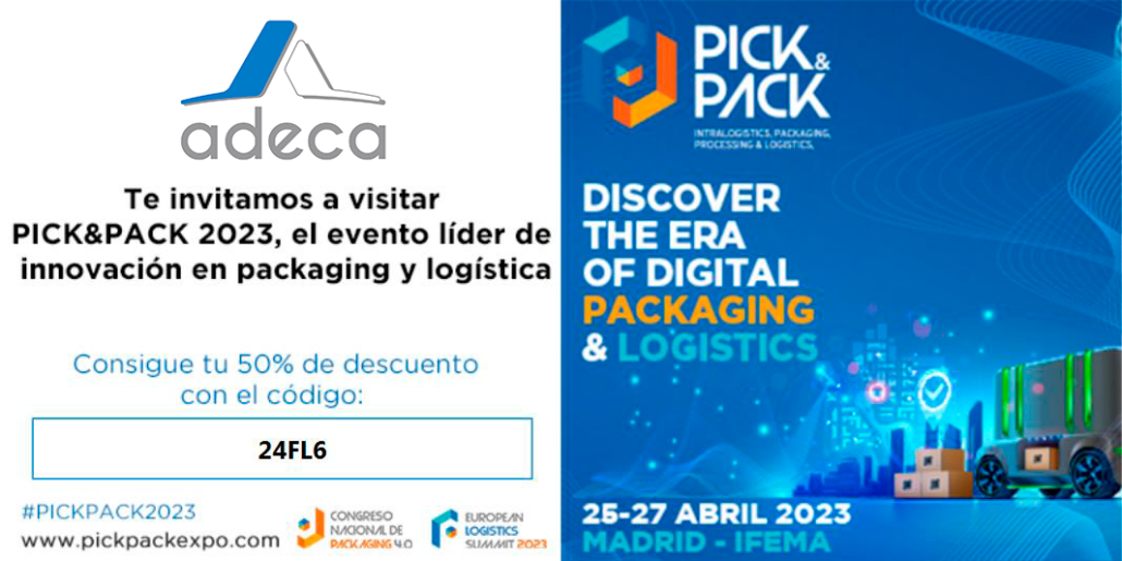 Te ofrecemos un 50% de descuento para Pick&Pack 2023, el evento líder de innovación en packaging ...